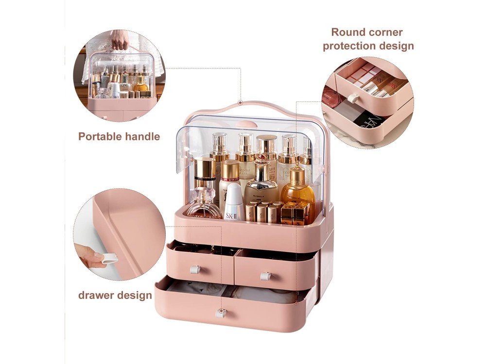 AJ Cosmetics & Jewelry Storage Box, Oργανωτής Κοσμημάτων & Καλλυντικών ...